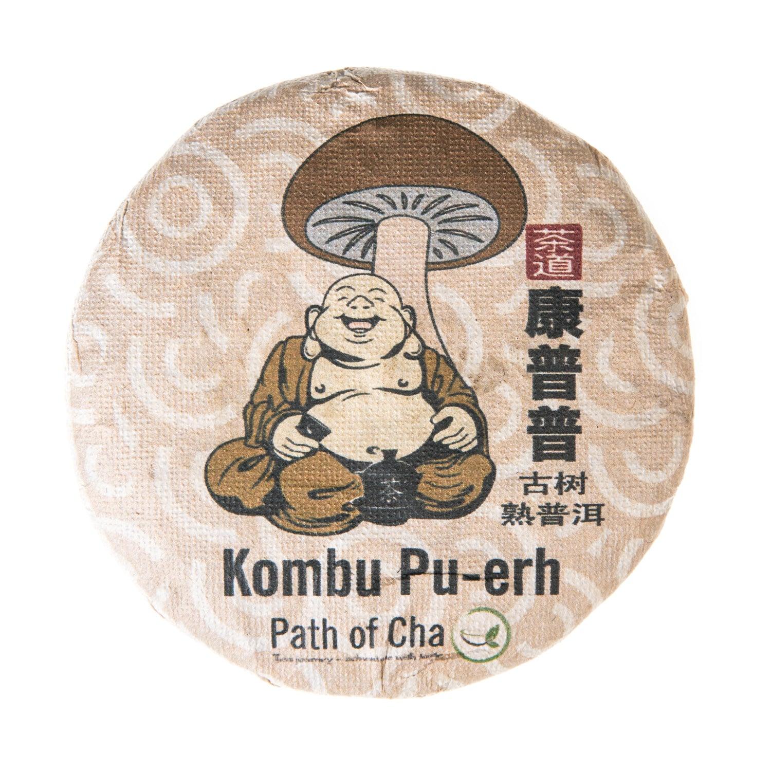 "Kombu Pu" GuShu Ripe Pu-erh Tea Cake w. Kombucha (100g)
